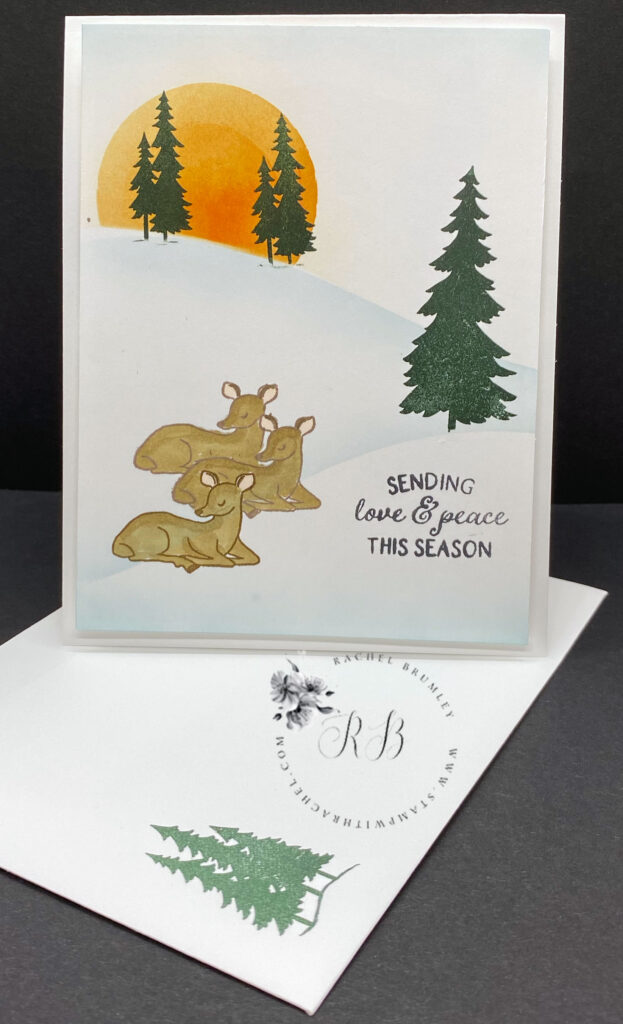 Peaceful Deer on an Early Morning | Stamp with Rachel