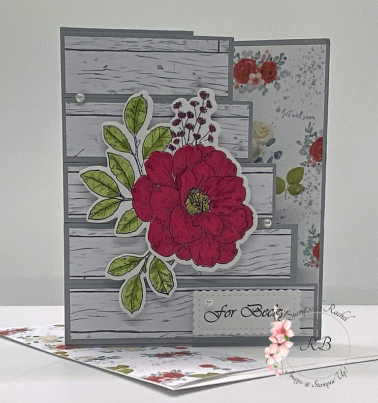 Cottage Rose for my BFF Becky | Stamp with Rachel