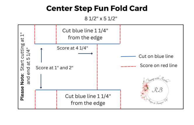 Fitting Florets DSP Center Step Fun Fold Card | Stamp with Rachel
