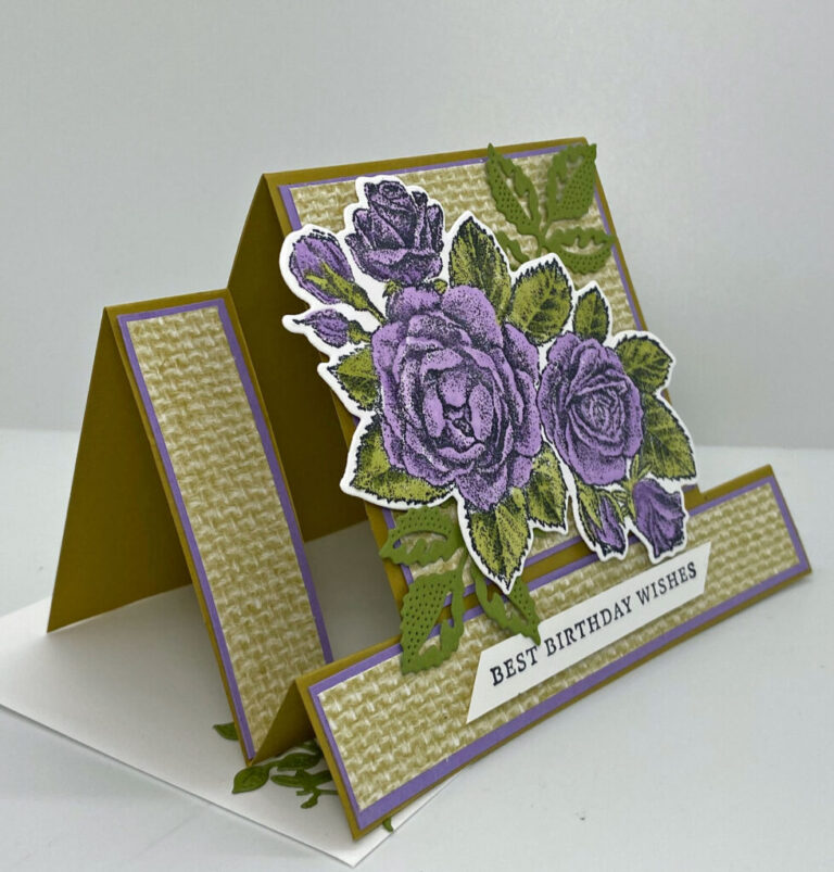Stipple Roses and a Fun Fold Card! | Stamp with Rachel