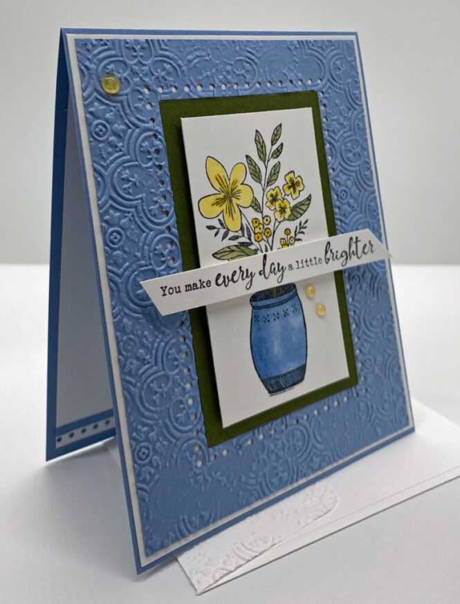 DIY: Everyday Details Bundle Meets Distressed Tile 3D Embossing Folder ...