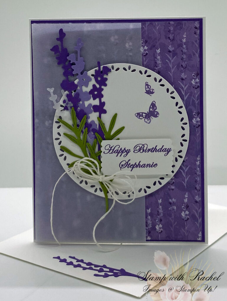 How to create a Birthday Card with the Painted Lavender Collection ...