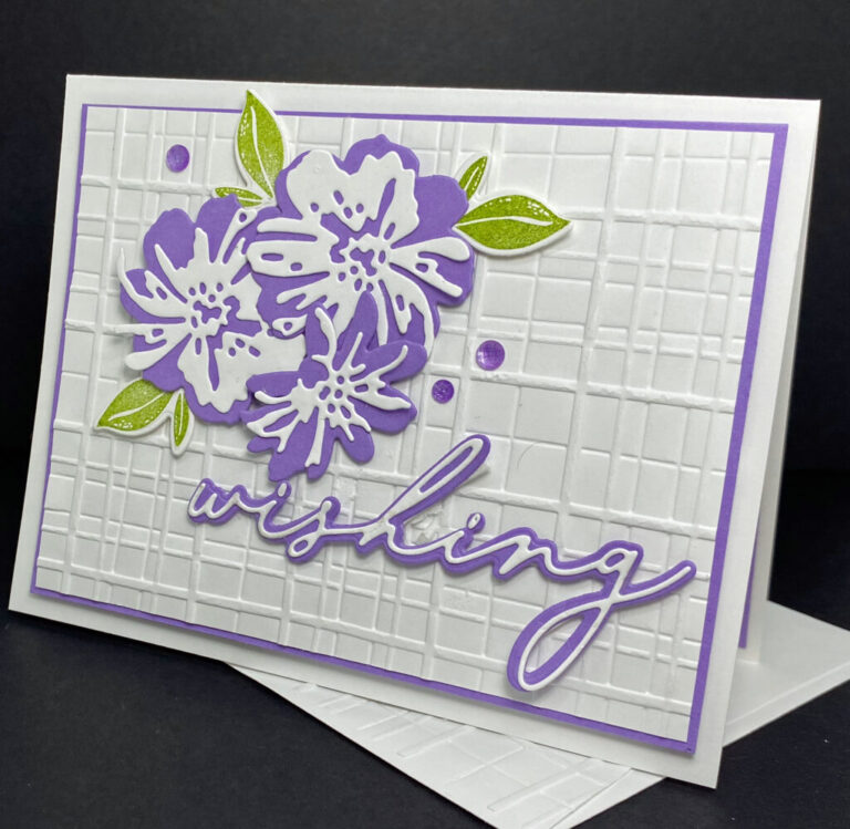 Elegant Highland Heather Blooms: A Textured ‘Wishing’ Card with ...