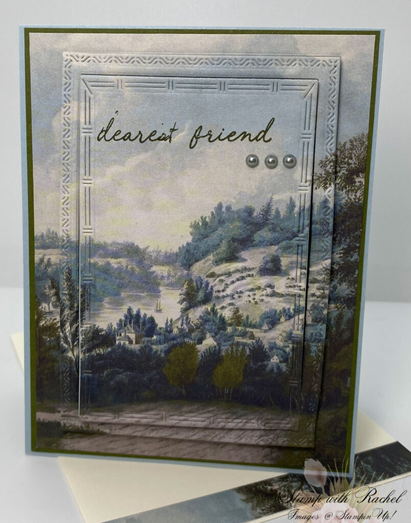 Serene Landscape Card: Creating Elegant Friendship Cards with Stampin ...