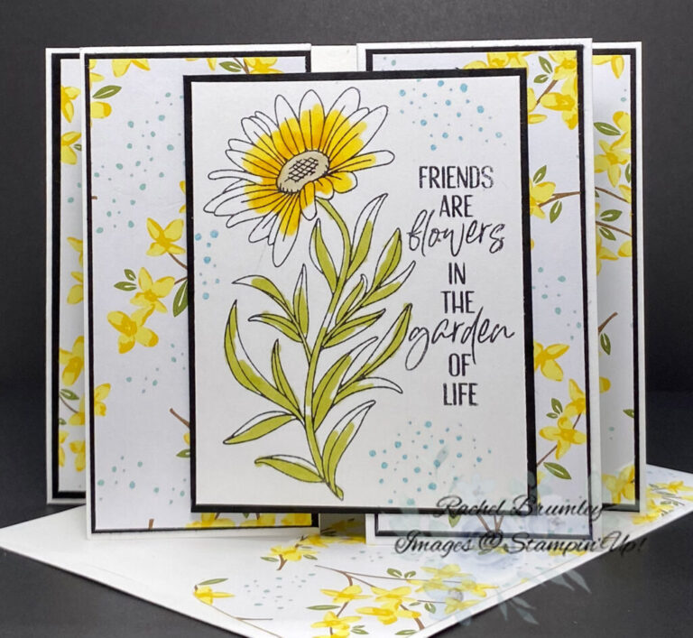 Friends Are Flowers in the Garden of Life Card | Stamp with Rachel