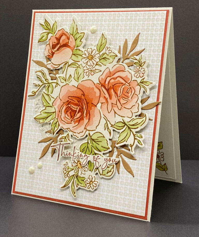 DIY Floral Card Making: Beautiful Thinking of You Card | Stamp with Rachel
