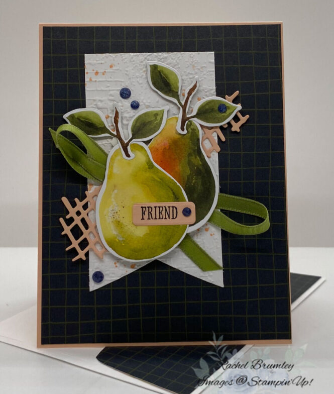 Watercolor Pears Friend Card Tutorial: Easy Mixed Media Cardmaking ...