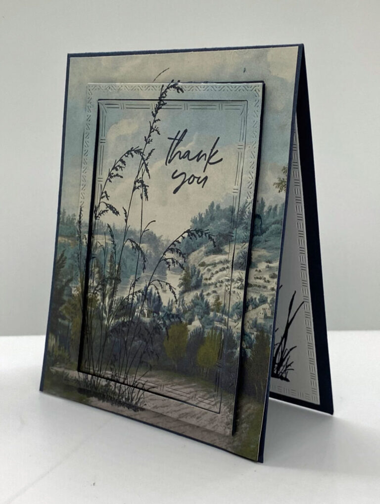 Serene Landscape Thank You Cards for Heartfelt Appreciation | Stamp ...