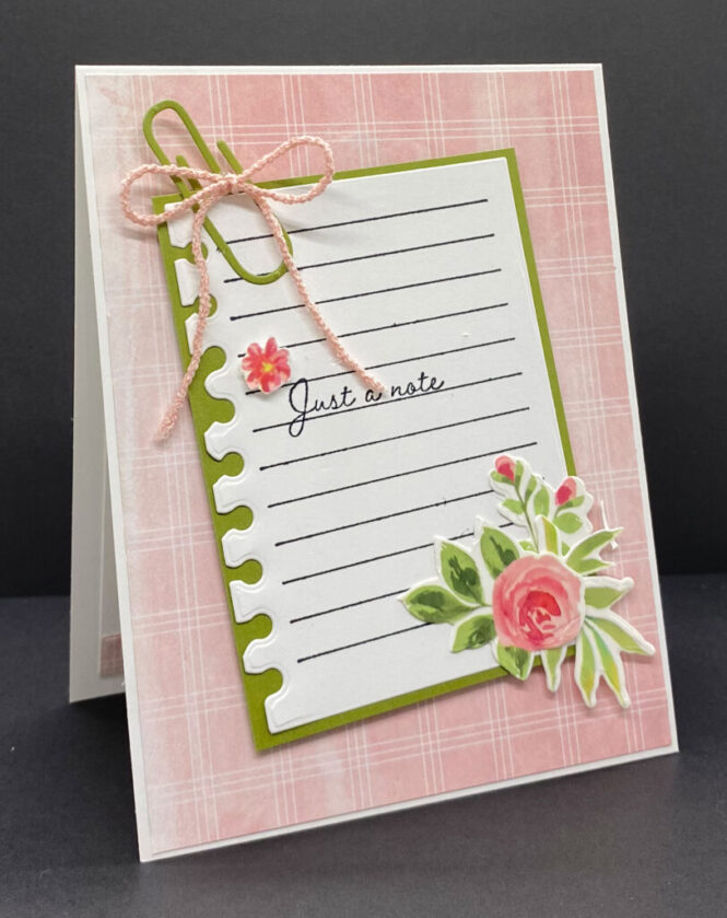 DIY Notebook Paper Card Tutorial: Create a ‘Just a Note’ Greeting Card ...
