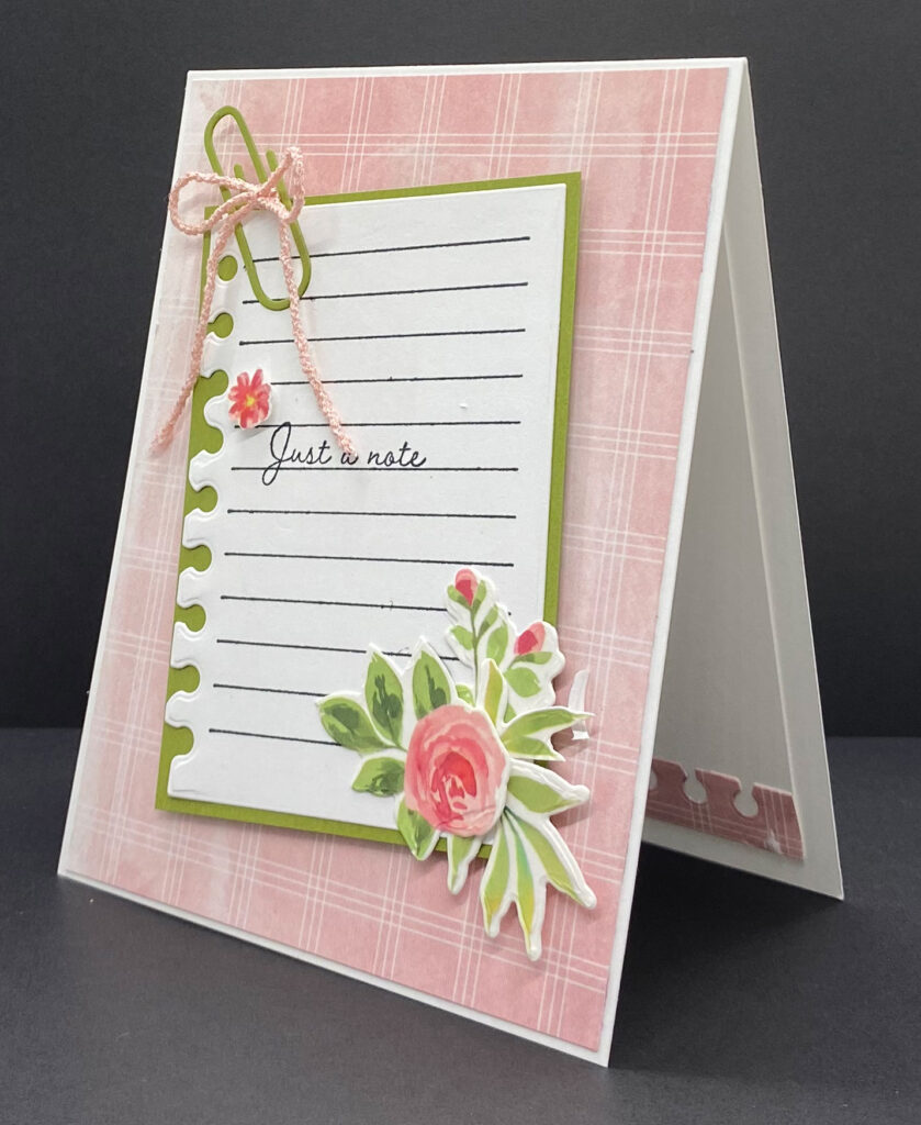 DIY Notebook Paper Card Tutorial: Create a ‘Just a Note’ Greeting Card ...