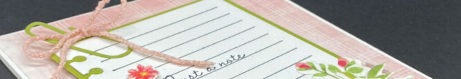 DIY Notebook Paper Card Tutorial: Create a ‘Just a Note’ Greeting Card ...