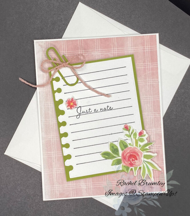 DIY Notebook Paper Card Tutorial: Create a ‘Just a Note’ Greeting Card ...