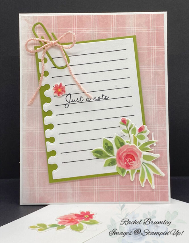 DIY Notebook Paper Card Tutorial: Create a ‘Just a Note’ Greeting Card ...