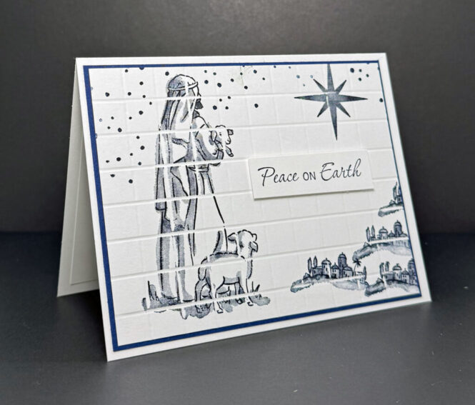Peace on Earth Nativity Card Tutorial: Create a Serene Christmas Design ...