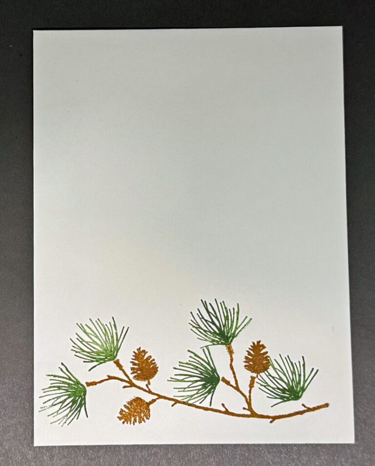Branching Out Birthday Card: Pine Needle Stamping Tutorial | Stamp with ...
